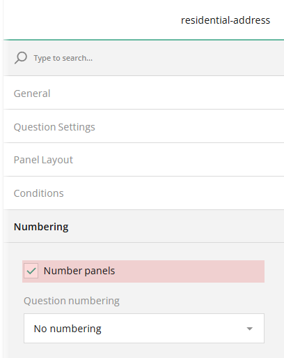 How to Add/Remove Numbering within a Form