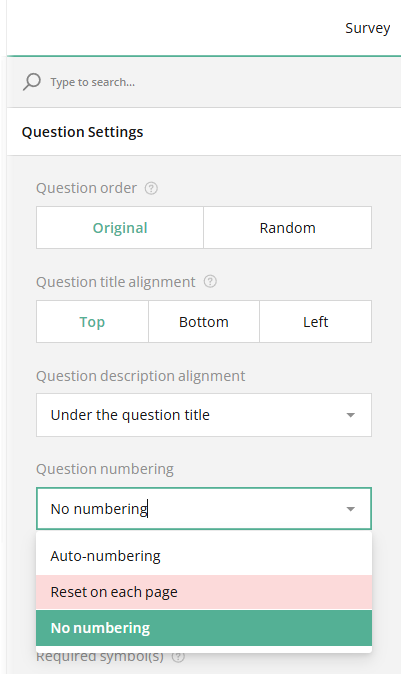 How to Add/Remove Numbering within a Form